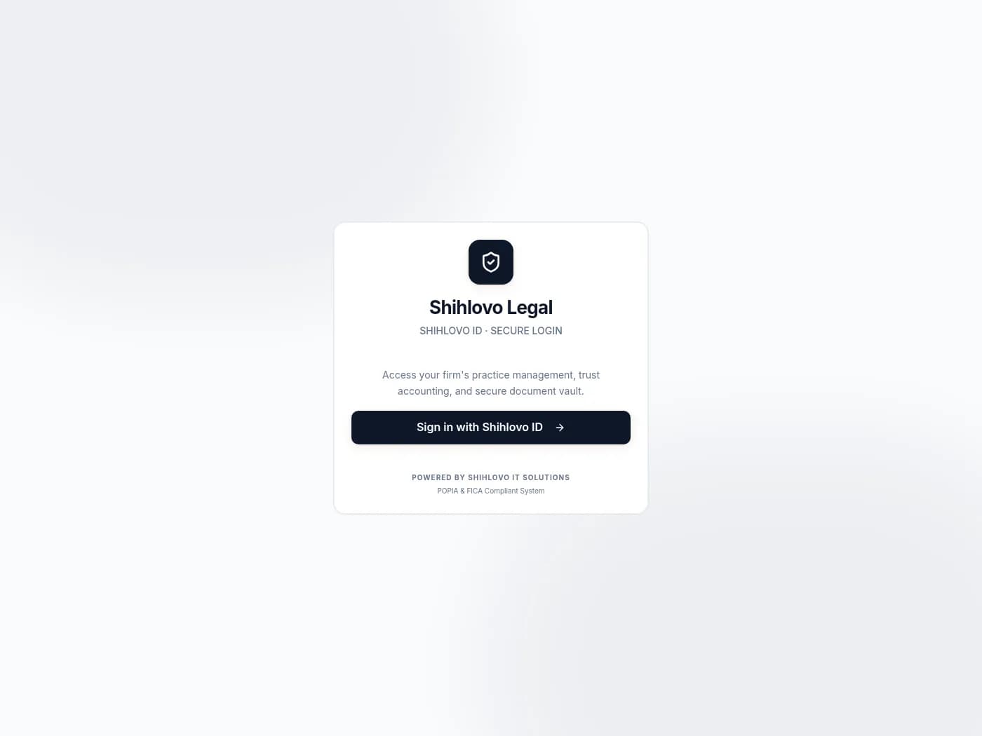 Shihlovo Legal Cloud