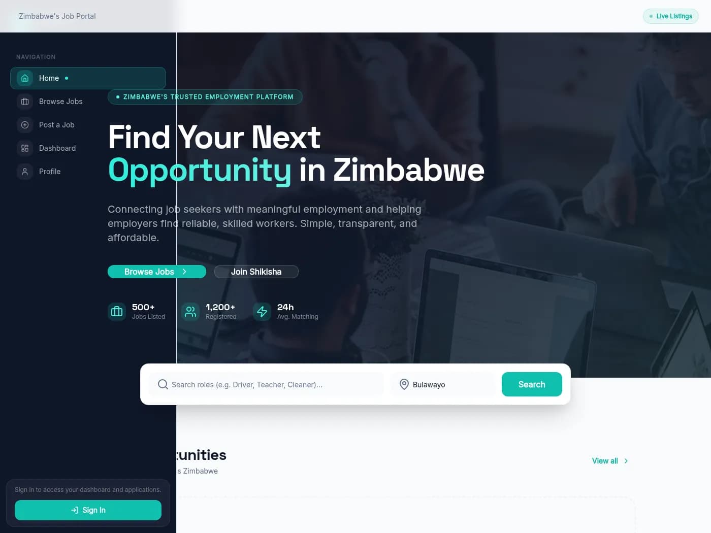 Shikisha Job Portal