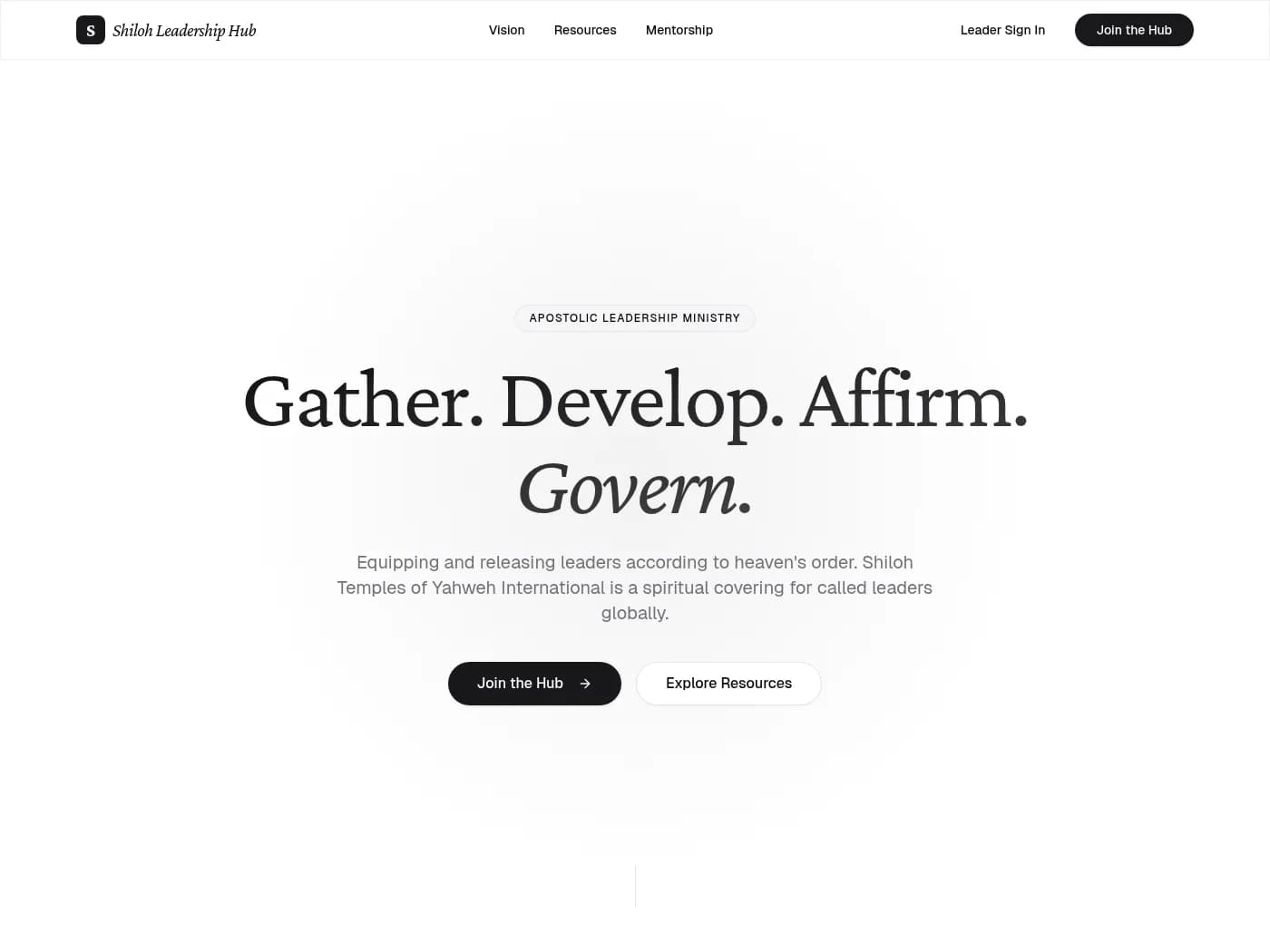 Shiloh Leadership Hub