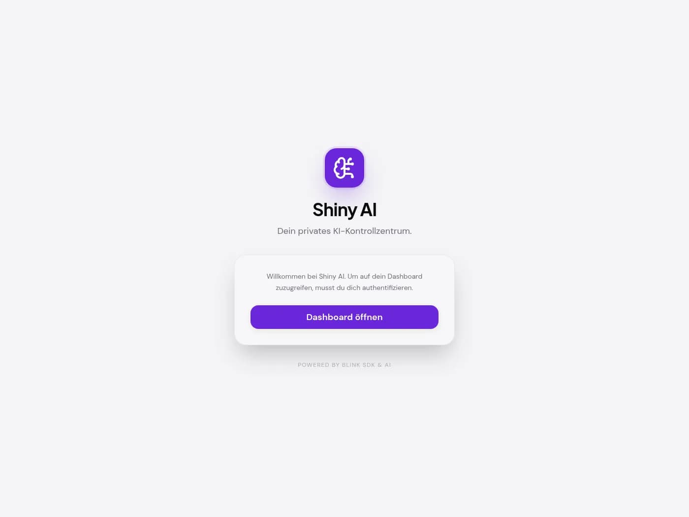 Shiny AI Control Center