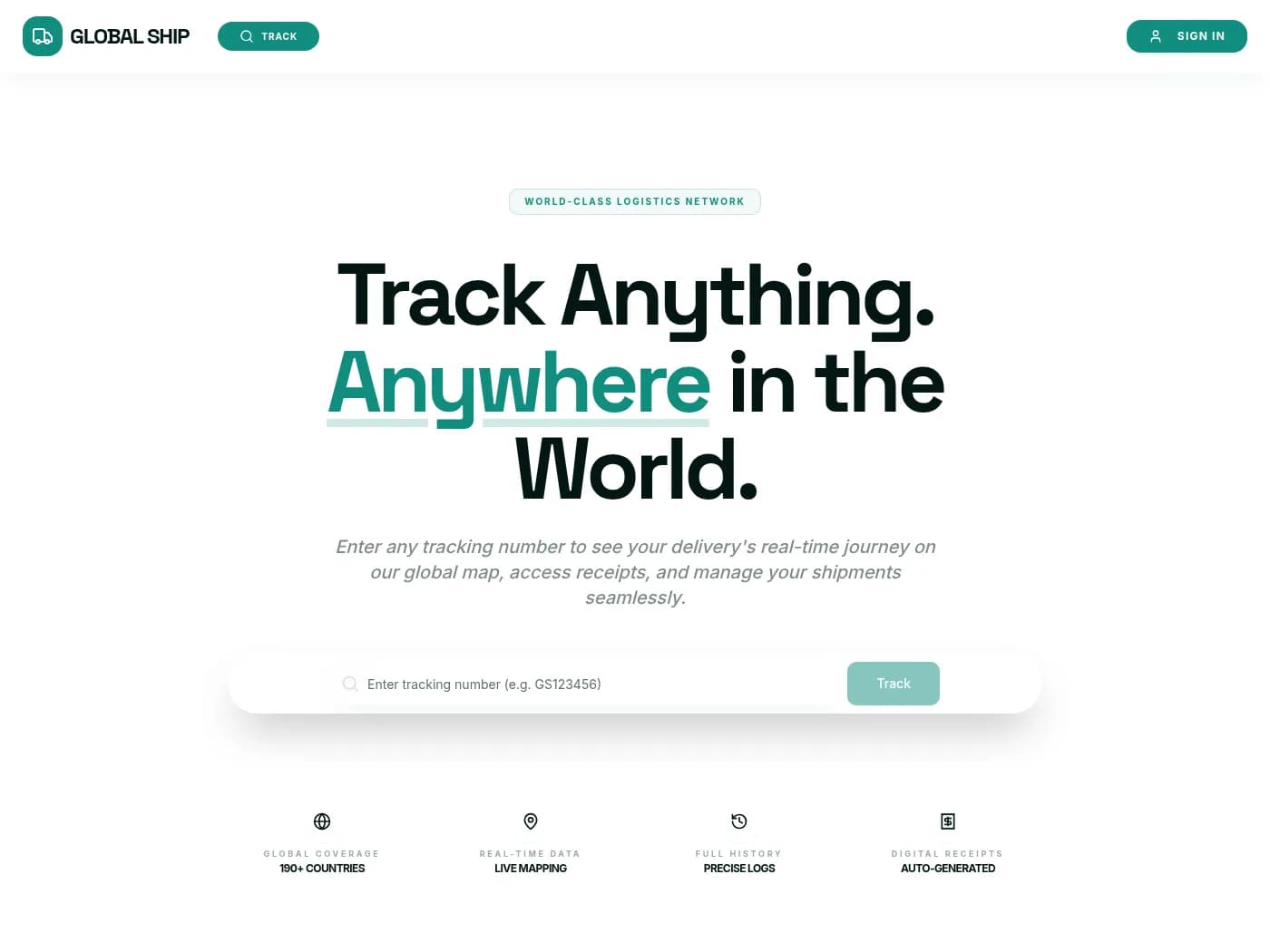 Global Shipment Tracker