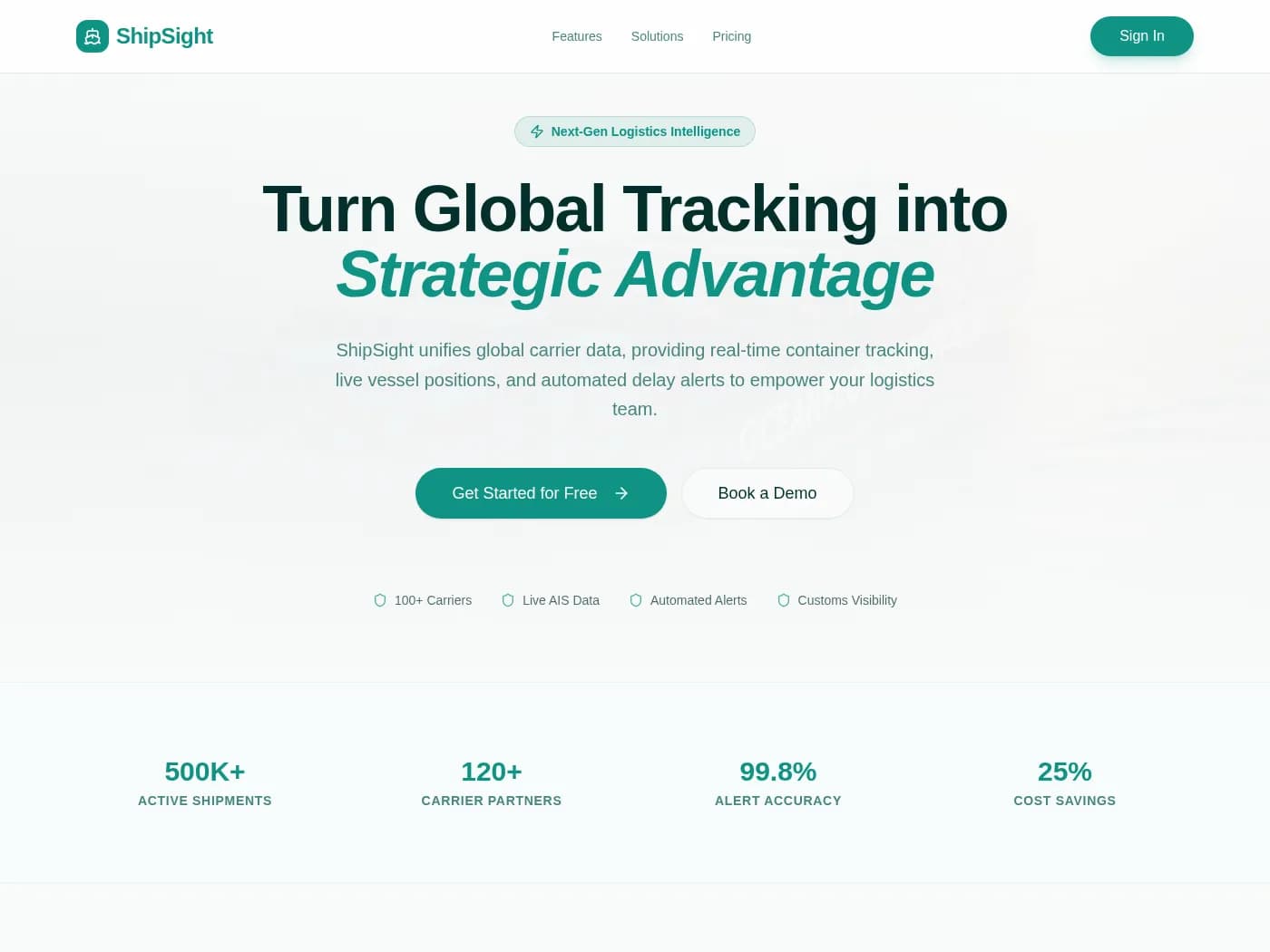 ShipSight Dashboard