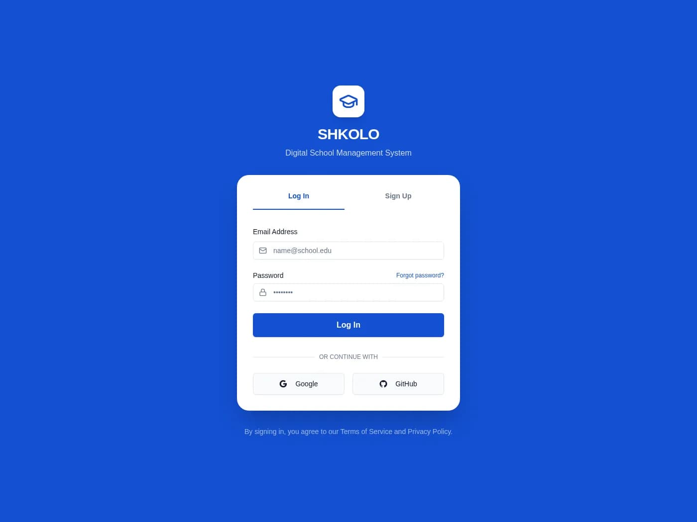 Shkolo App Clone