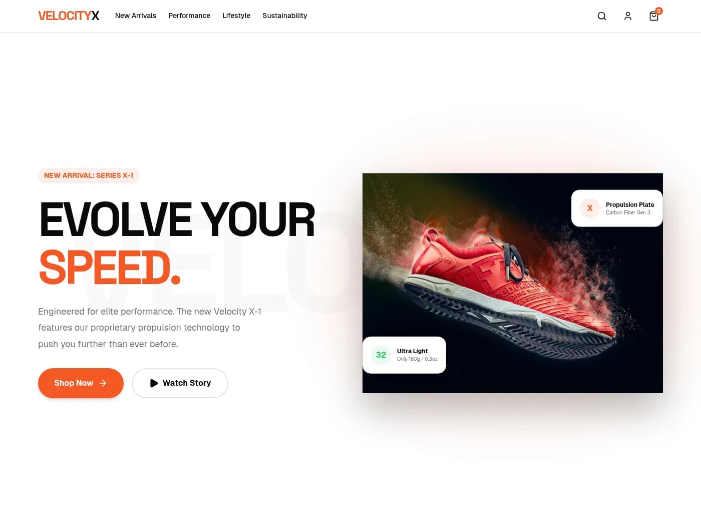 ShoeStore Landing Page