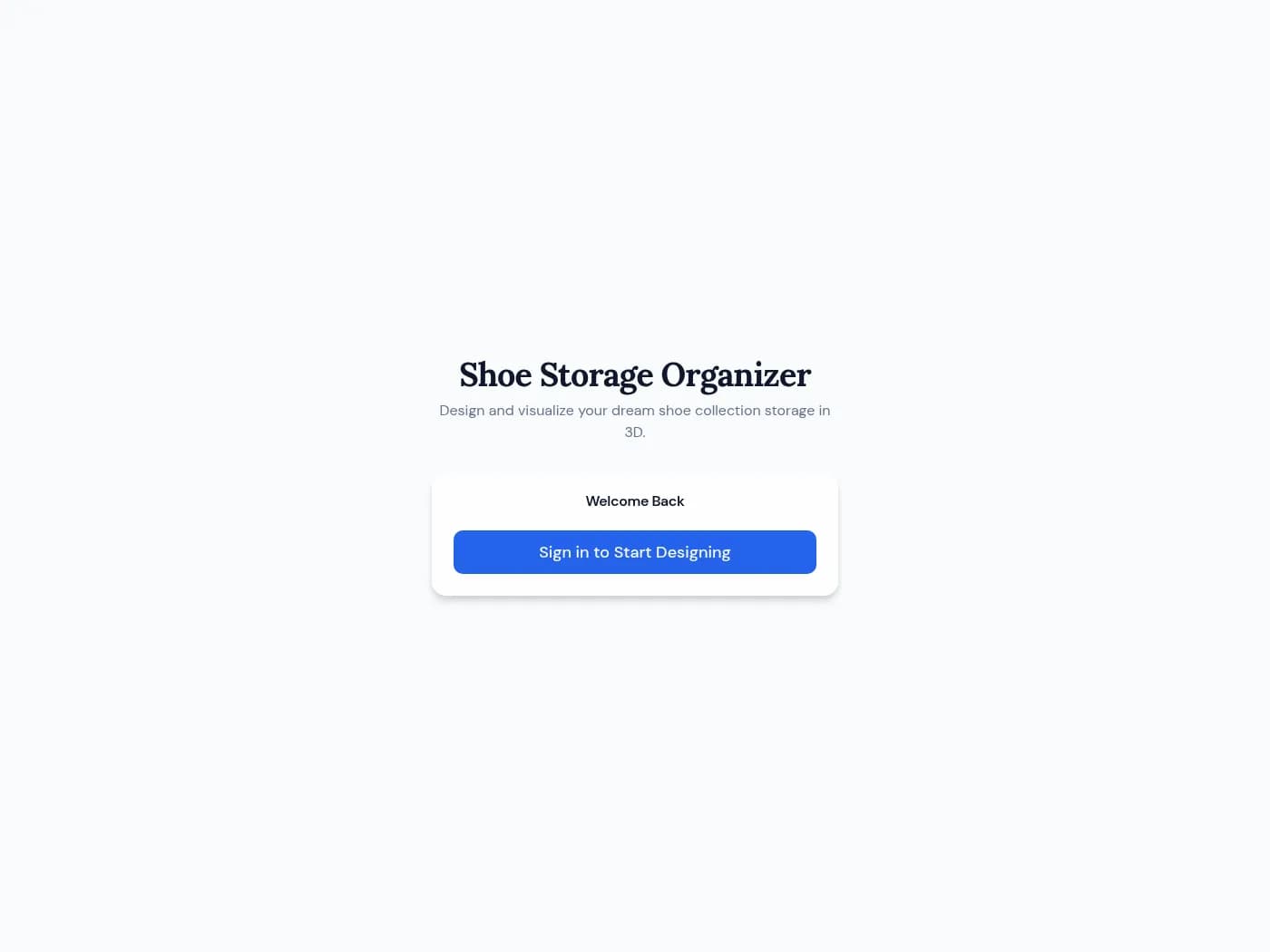 Shoe Storage Organizer