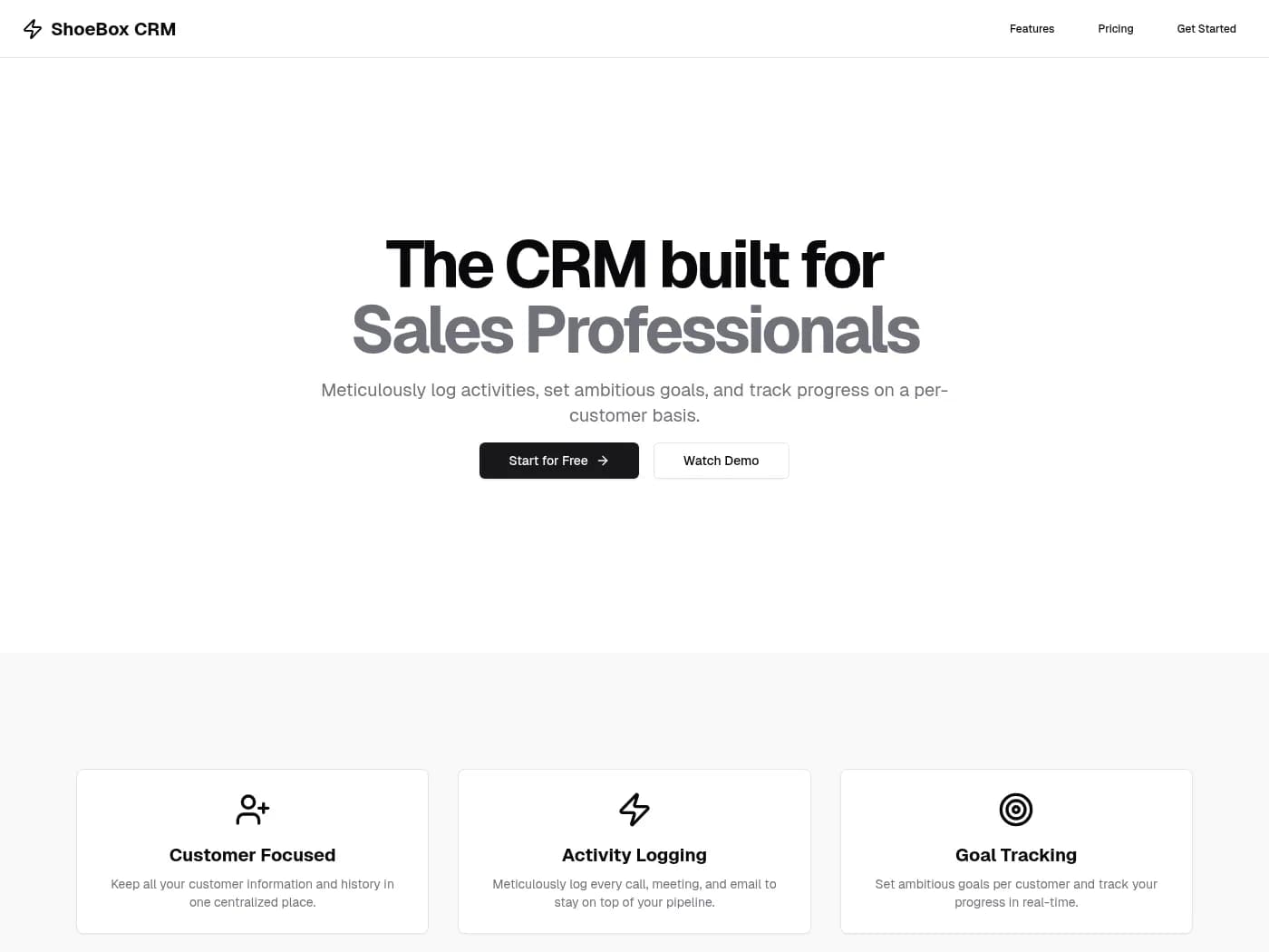 ShoeBox CRM
