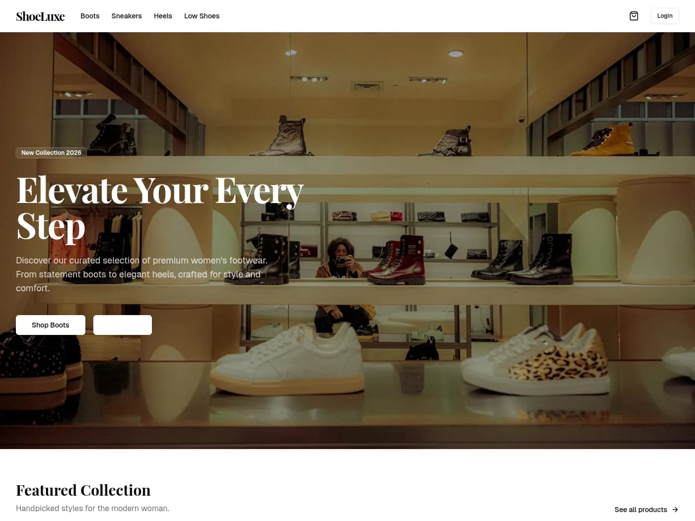 ShoeLuxe Storefront