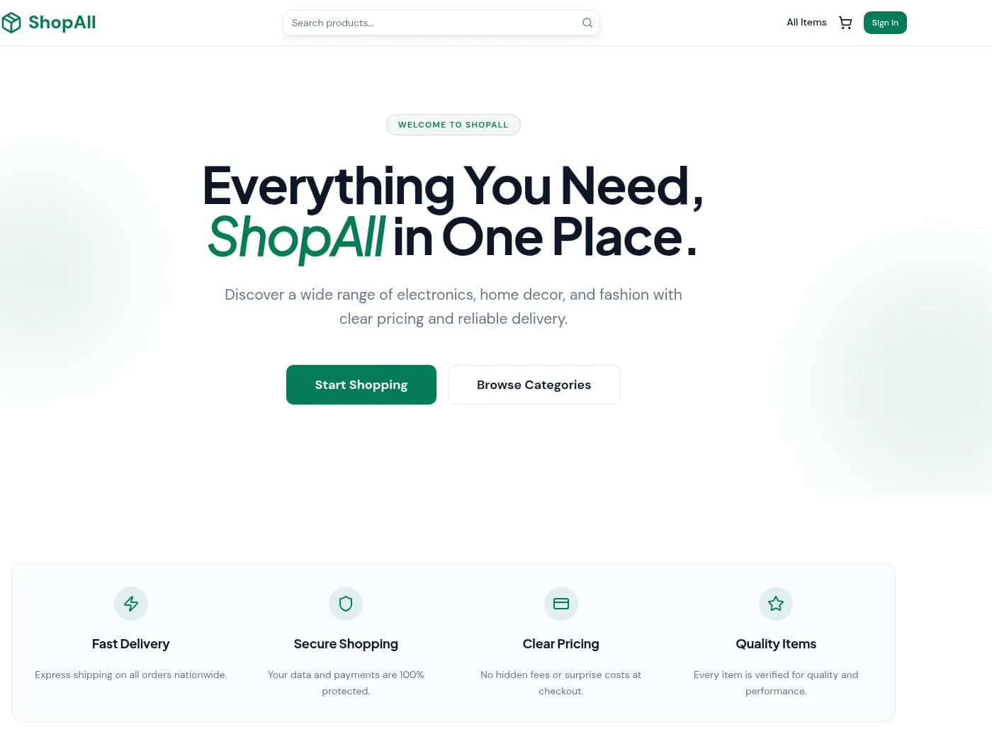 ShopAll Marketplace