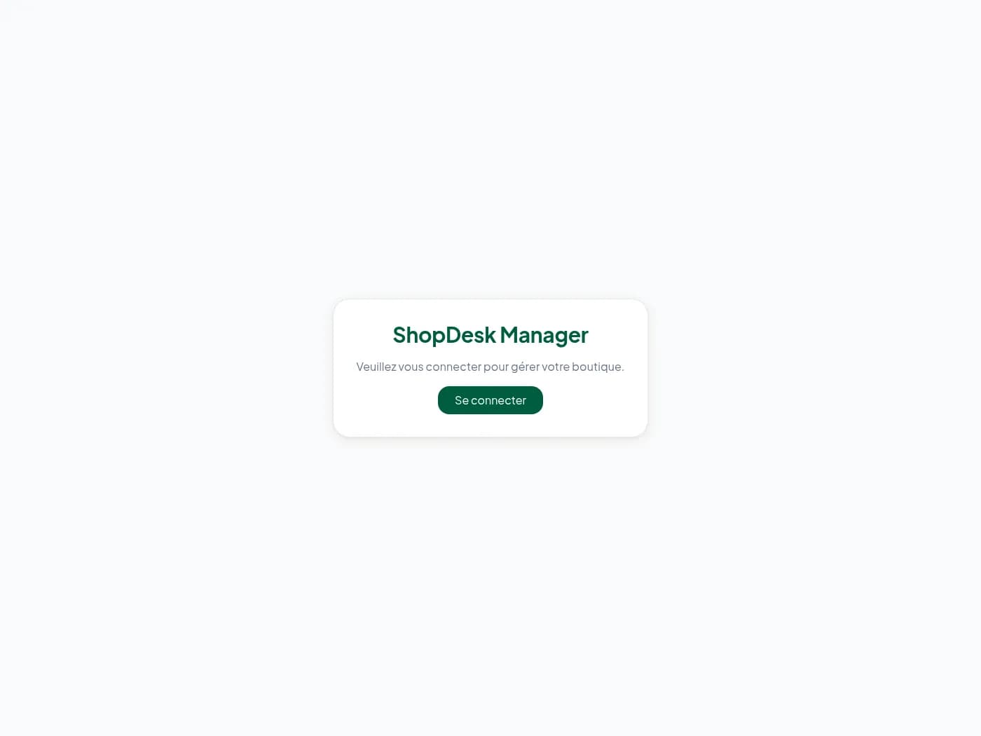 ShopDesk Manager