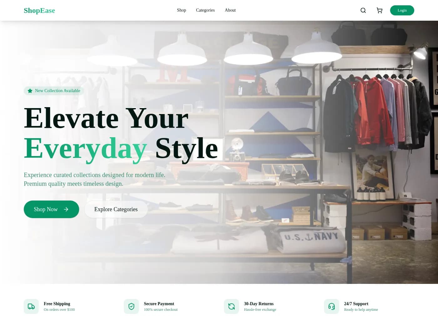 ShopEase E-Commerce