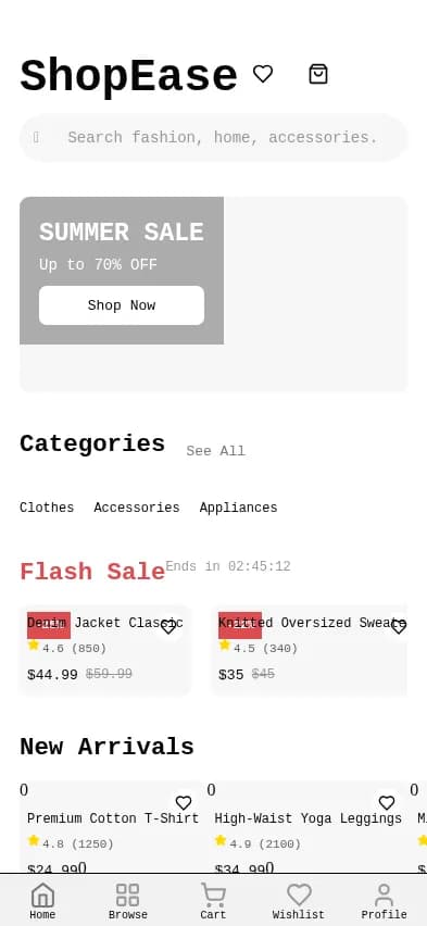 ShopEase Marketplace