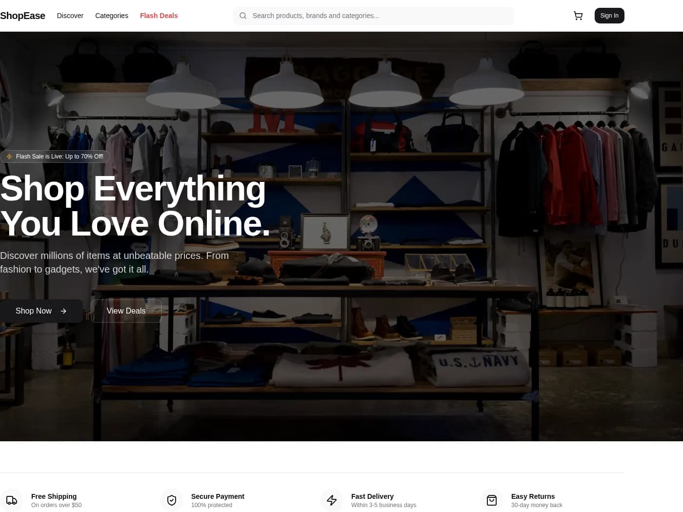 ShopEase Online Store
