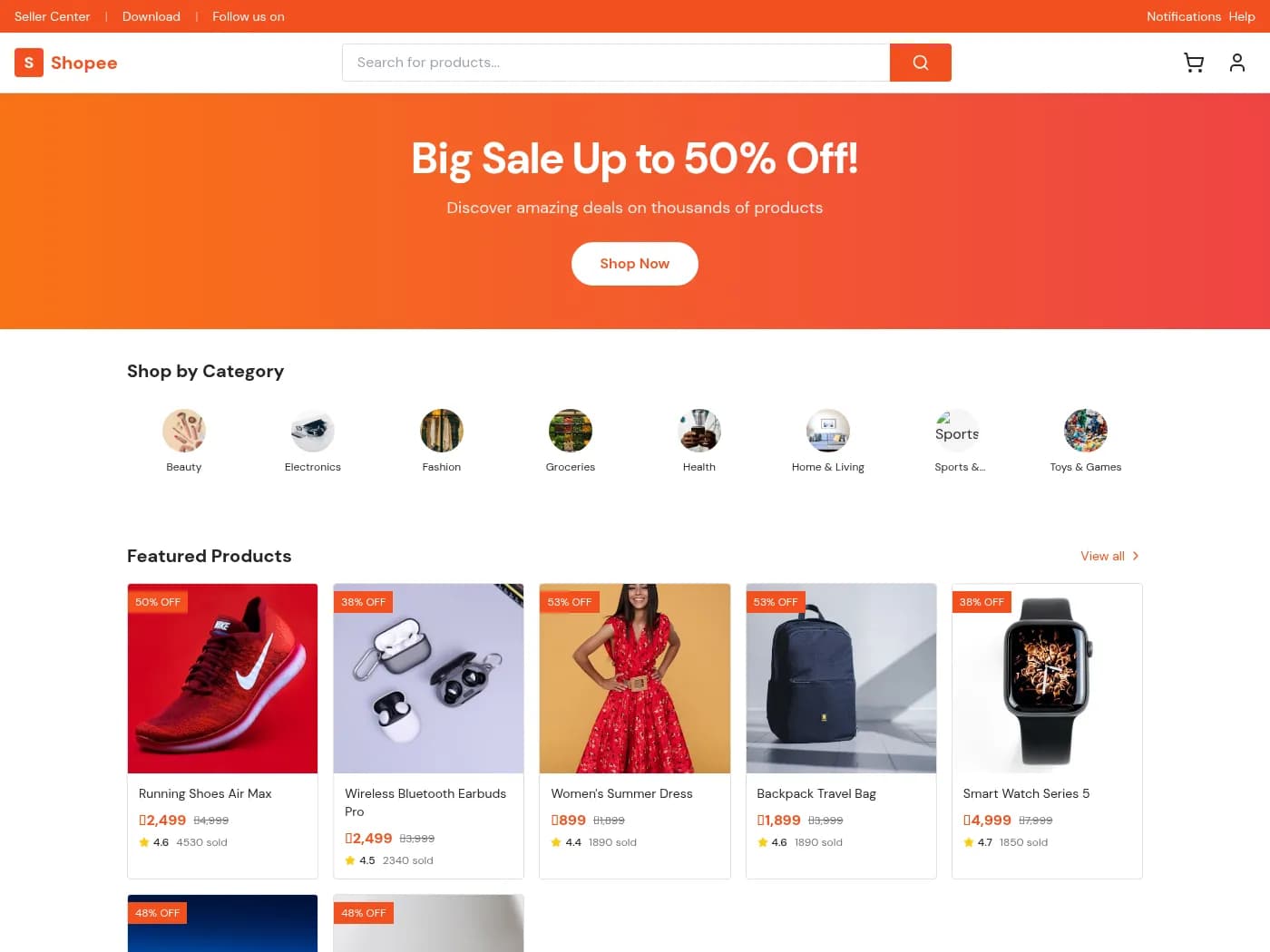 Shopee Clone Platform