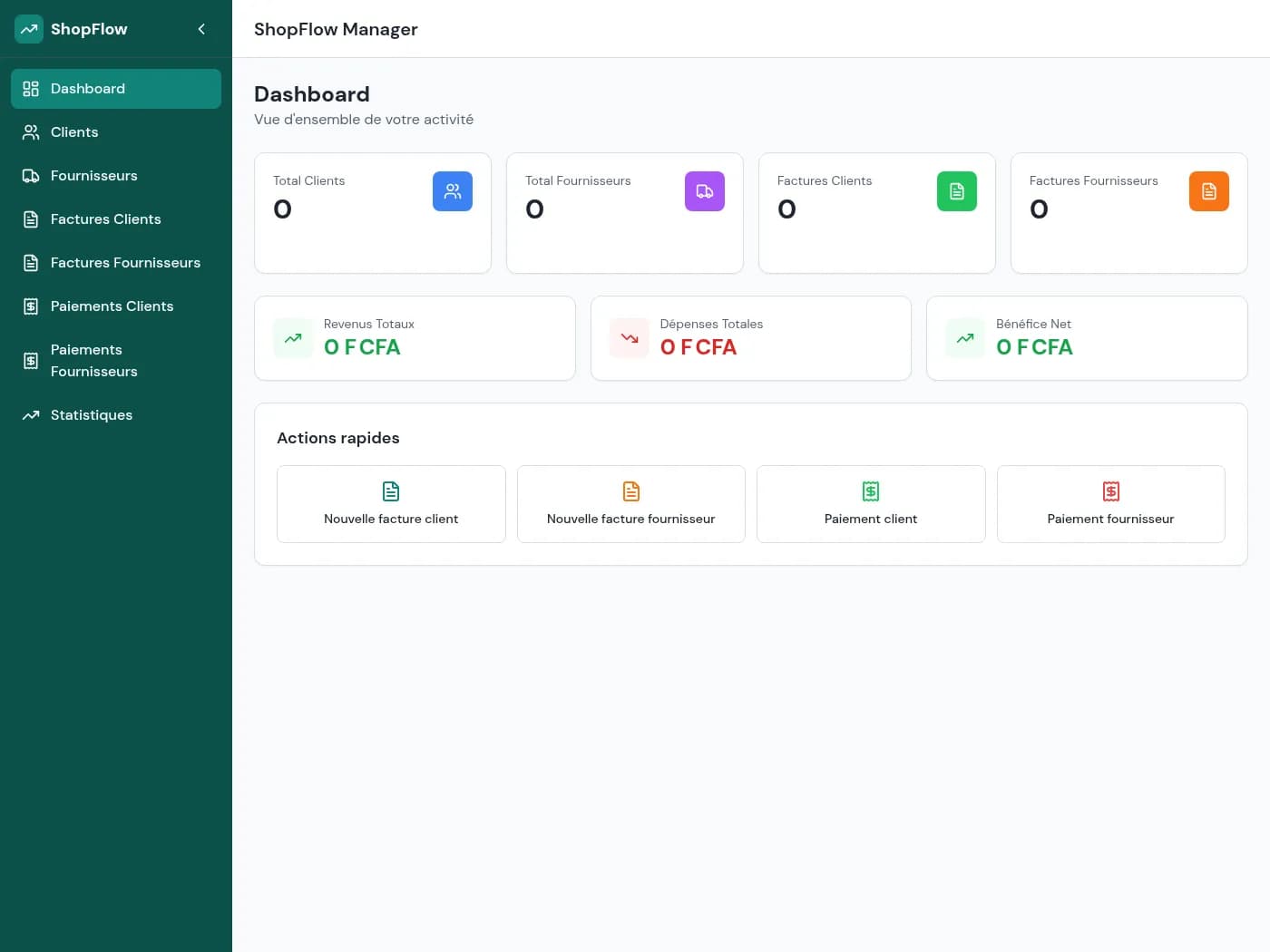 ShopFlow Manager