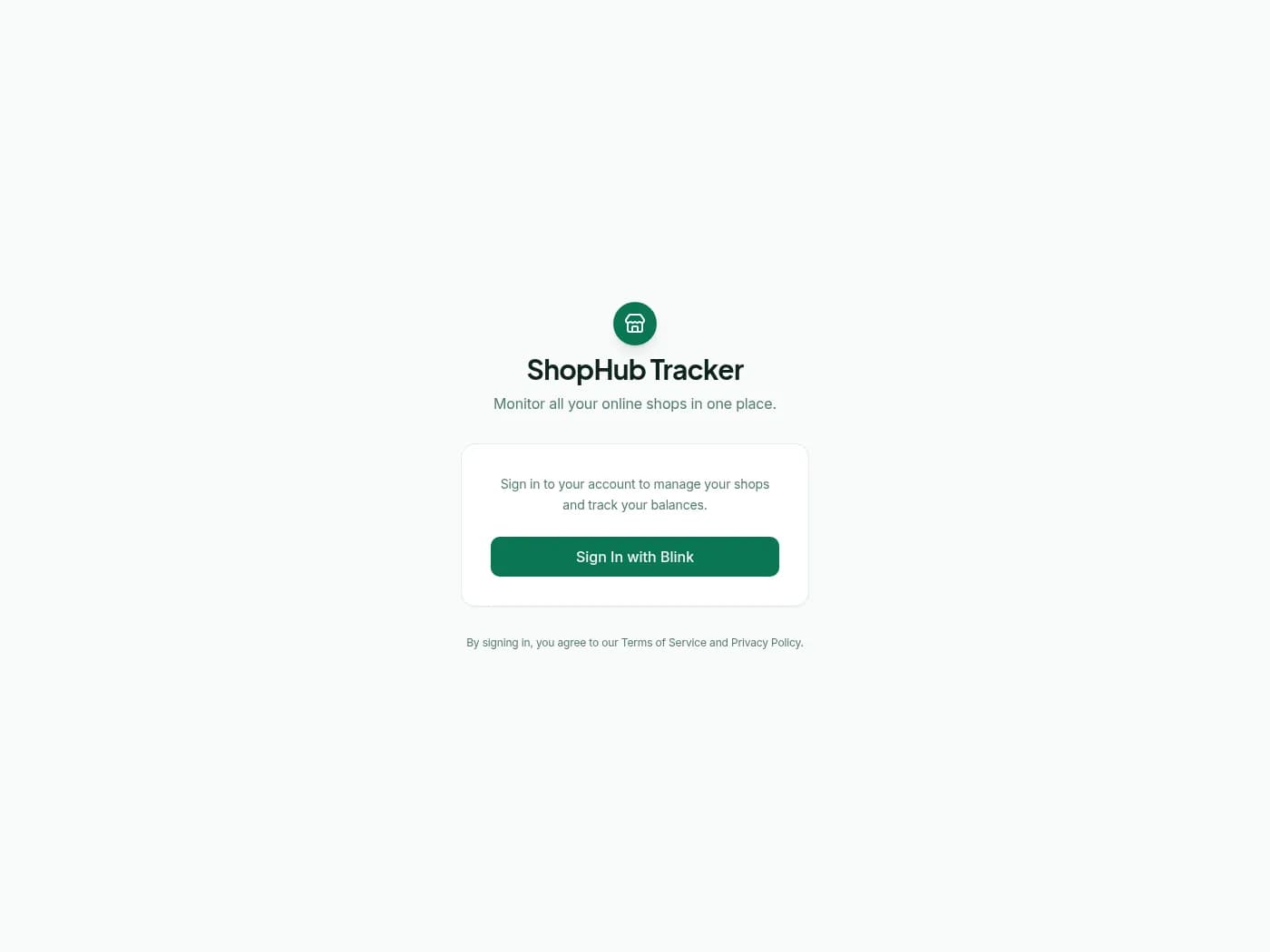 ShopHub Tracker