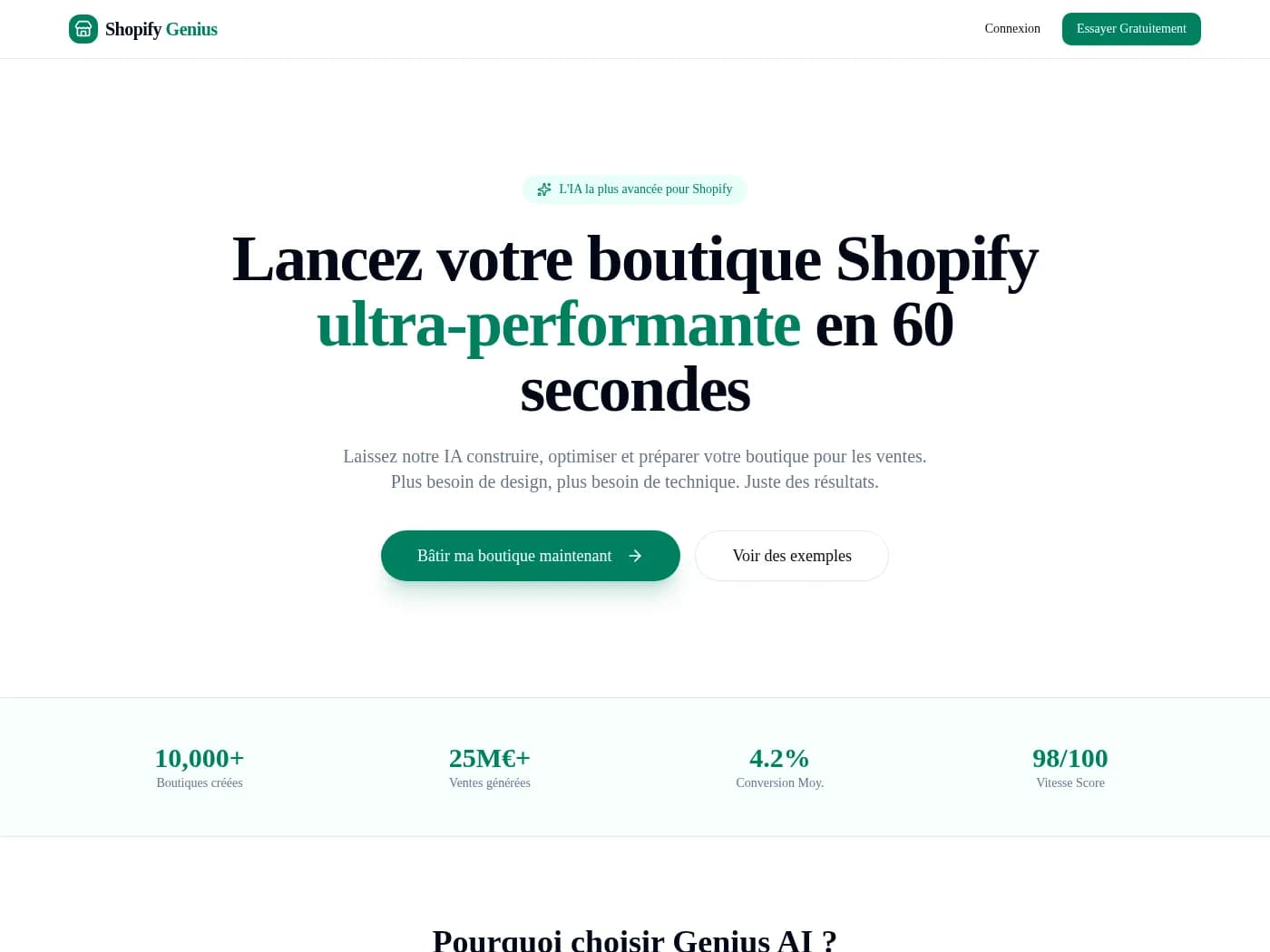 Shopify Genius AI