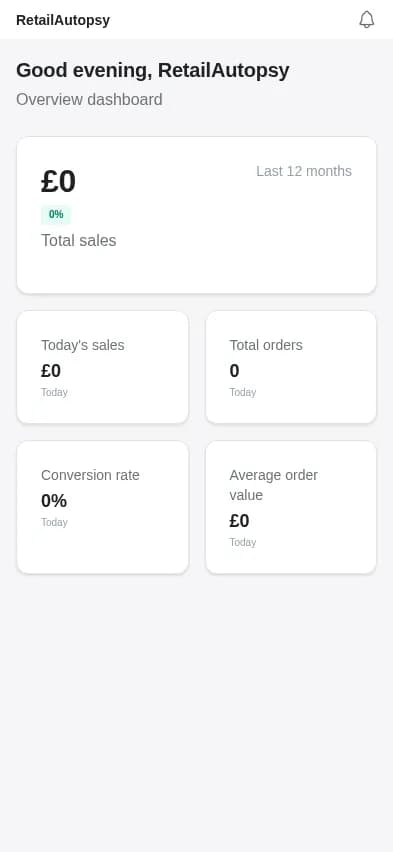 Shopify Analytics Replica