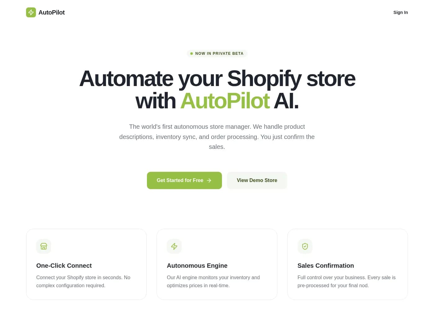 Shopify AutoPilot