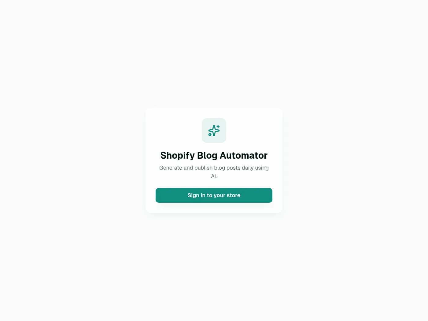 Shopify Blog Automator