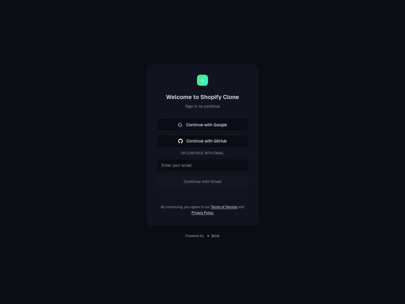 Shopify Clone