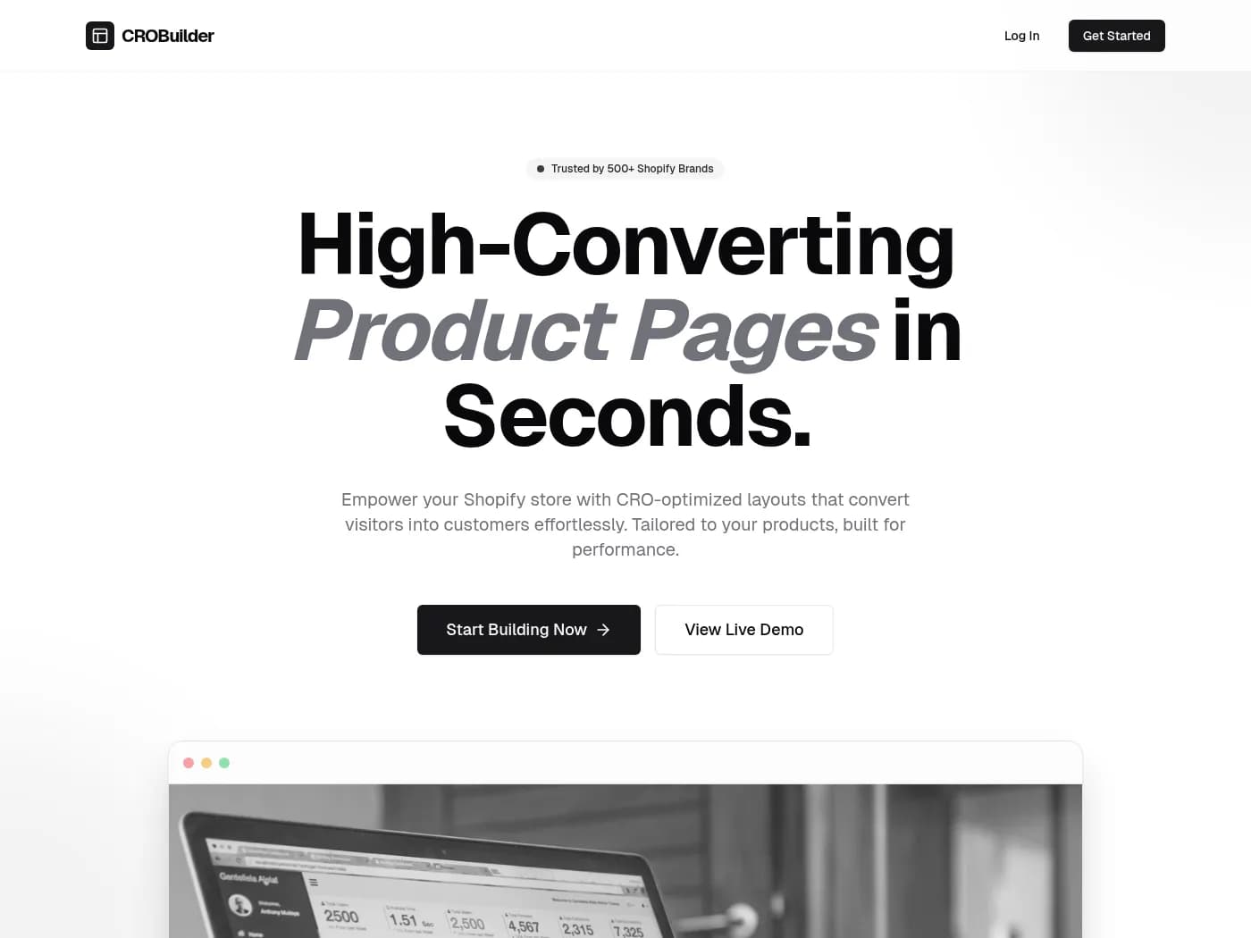 CRO Page Builder for Shopify