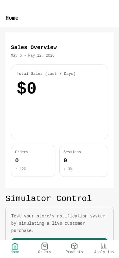 Shopify Demo Simulator