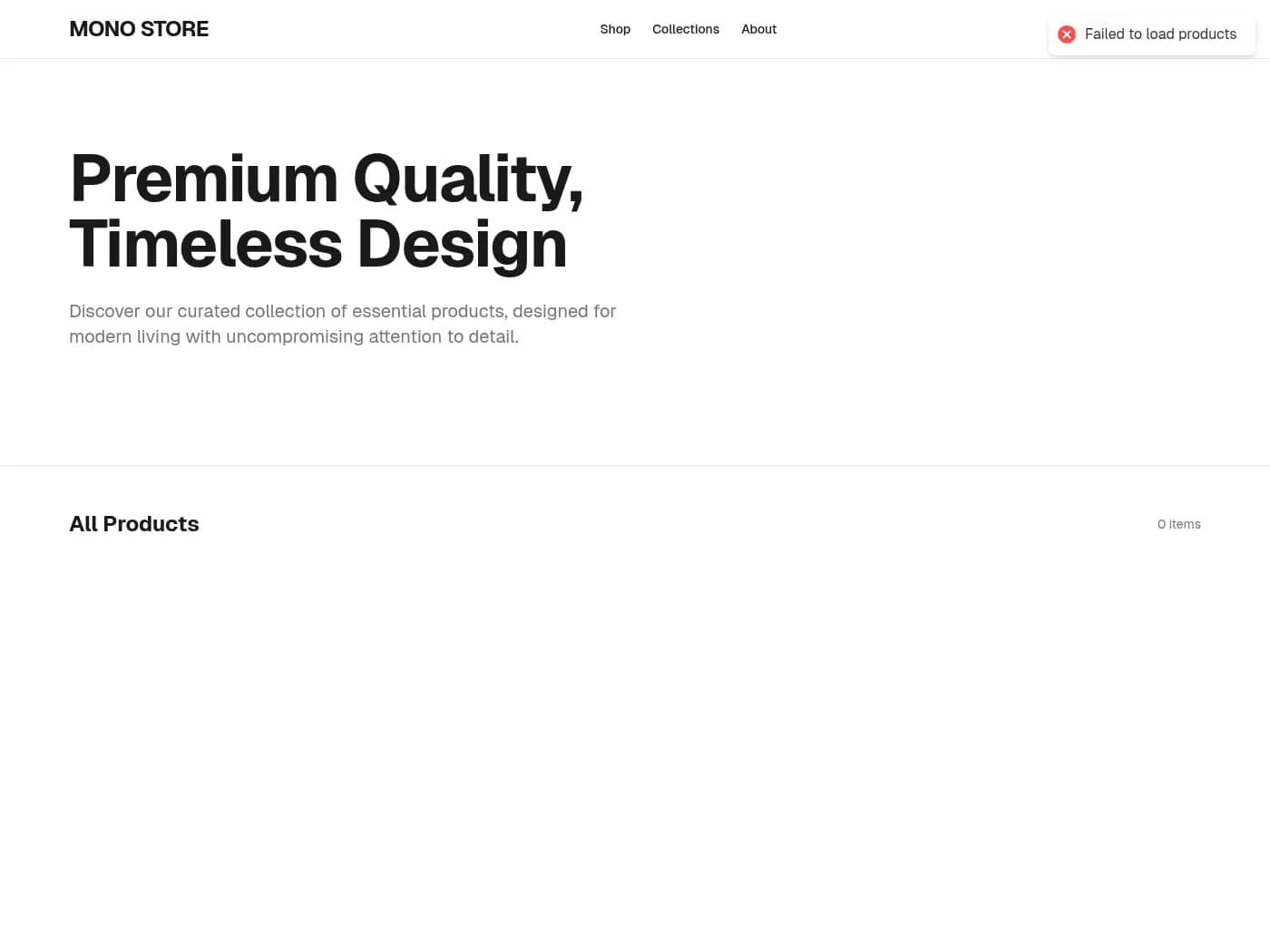 Shopify Storefront