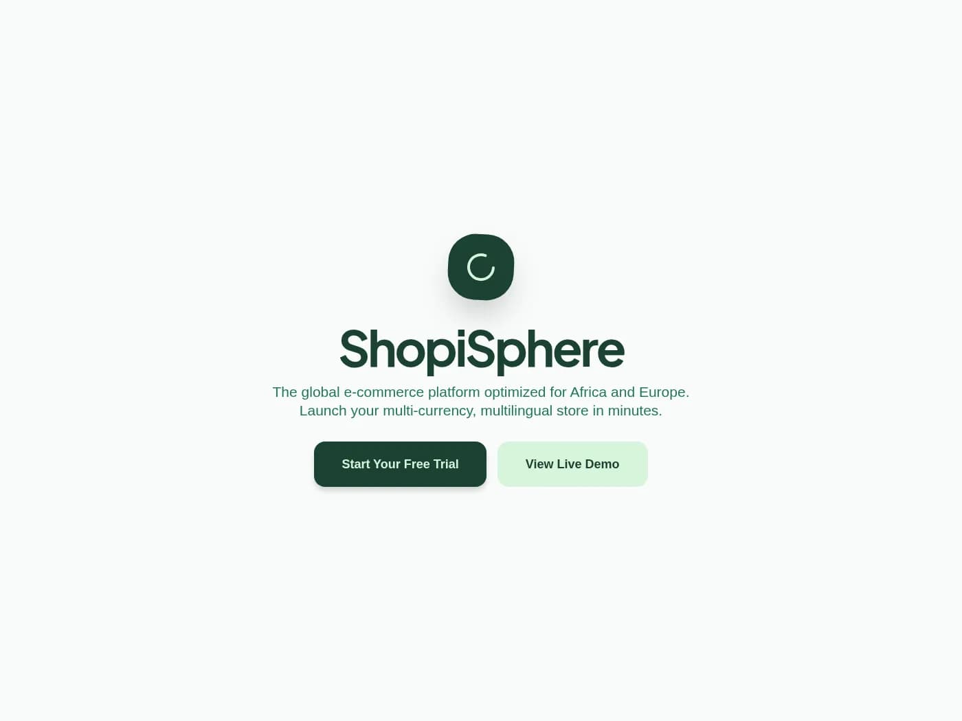 ShopiSphere SaaS Platform