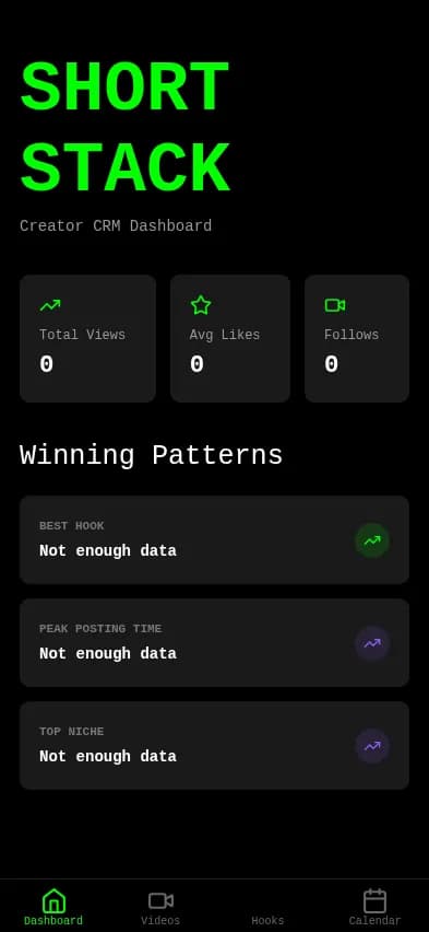 Short Stack Creator CRM