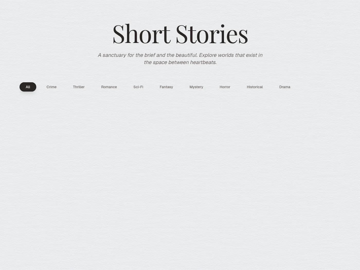 Short Stories App