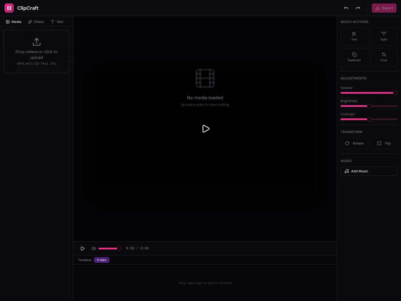 ClipCraft Online
