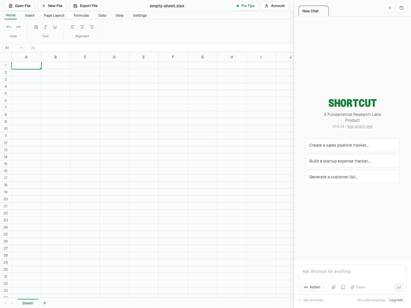 EXCEL AGENT DEMO