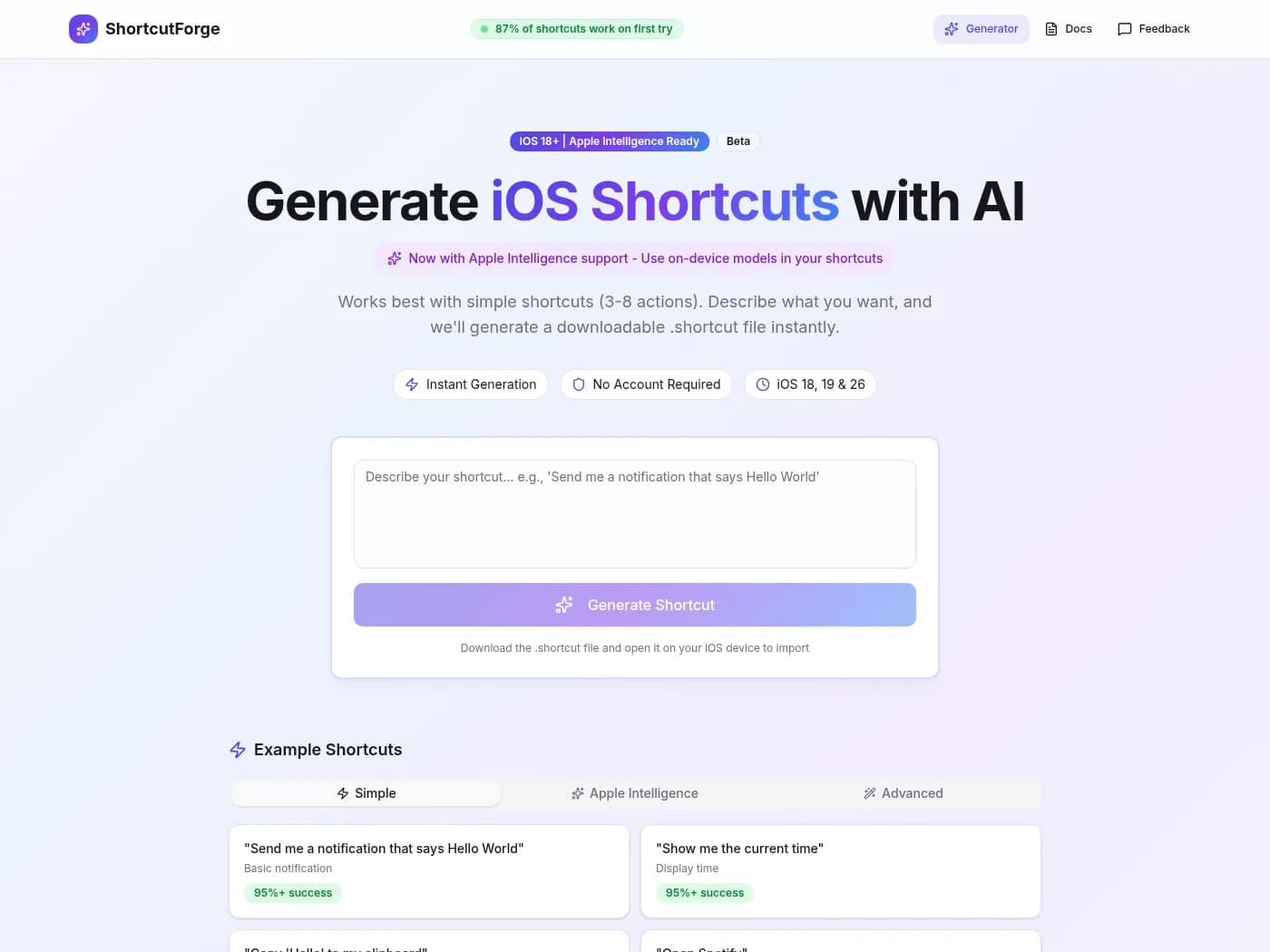ShortcutForge