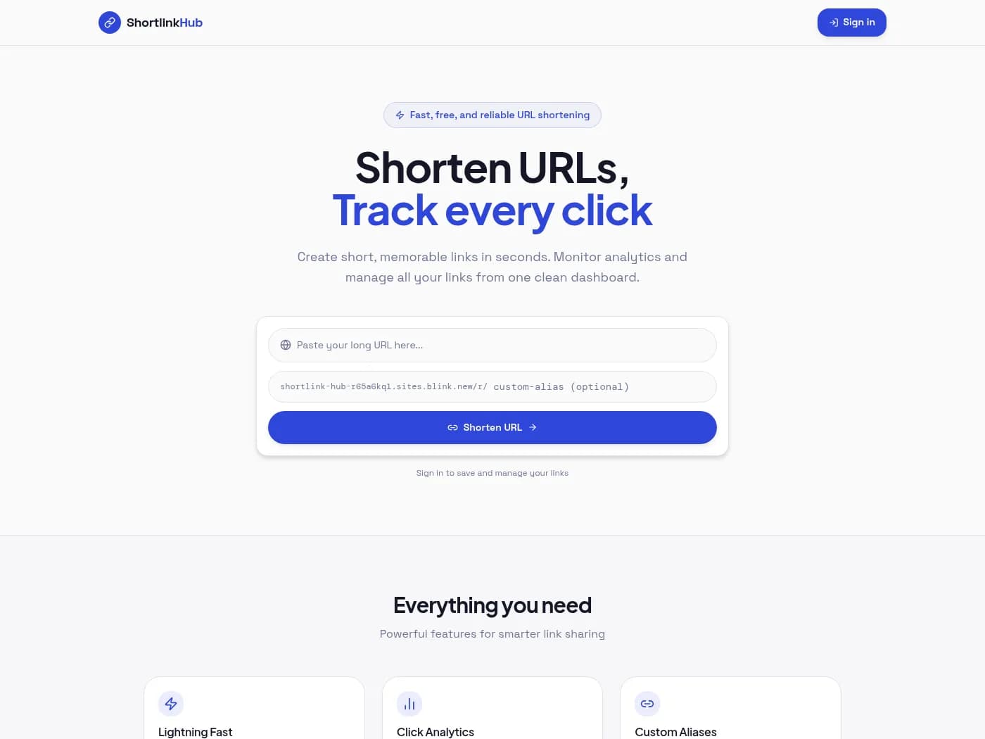 Shortlink Hub