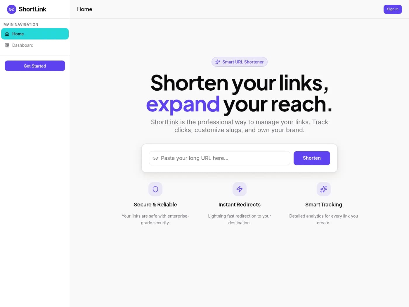 ShortLink Web
