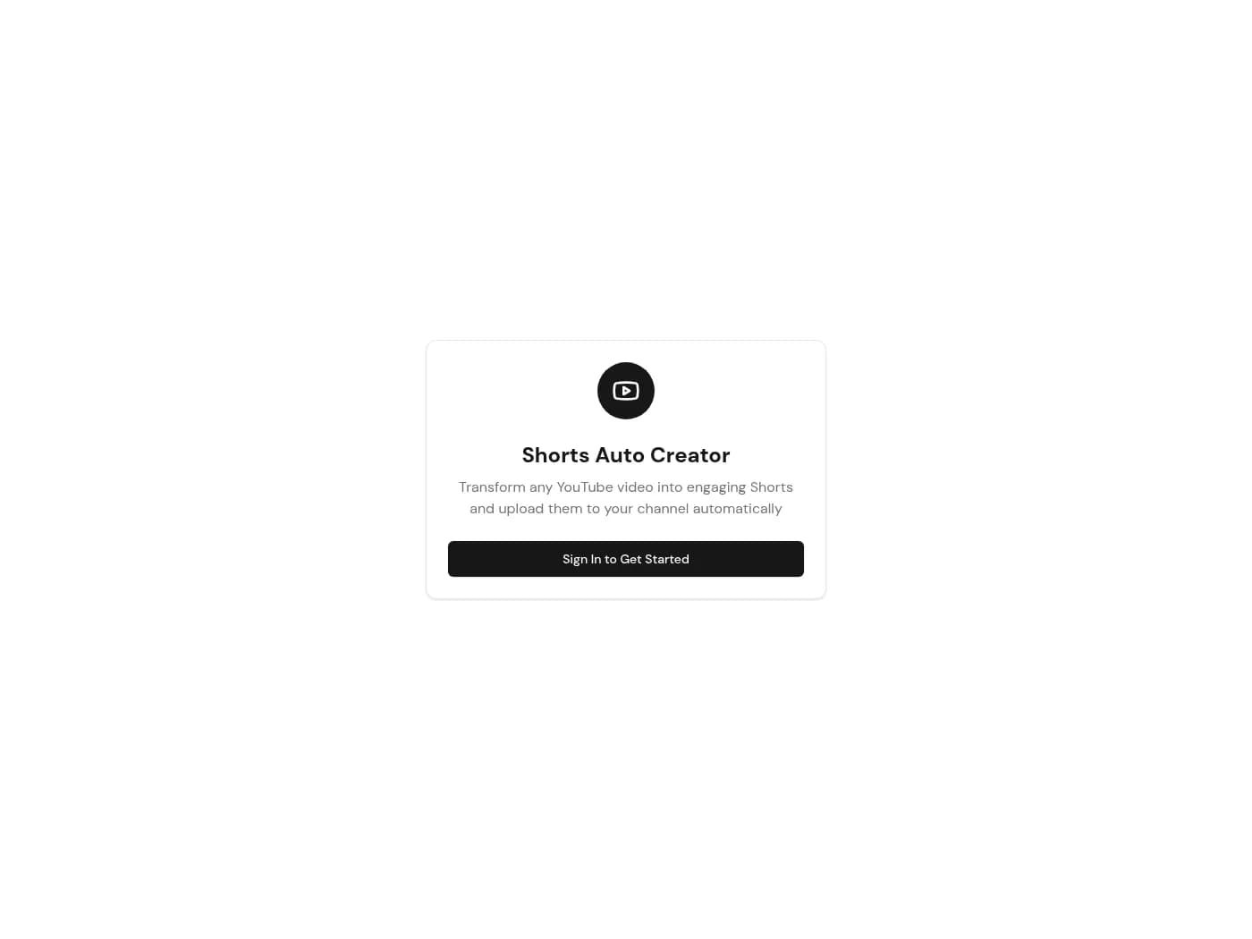 Shorts Auto Creator