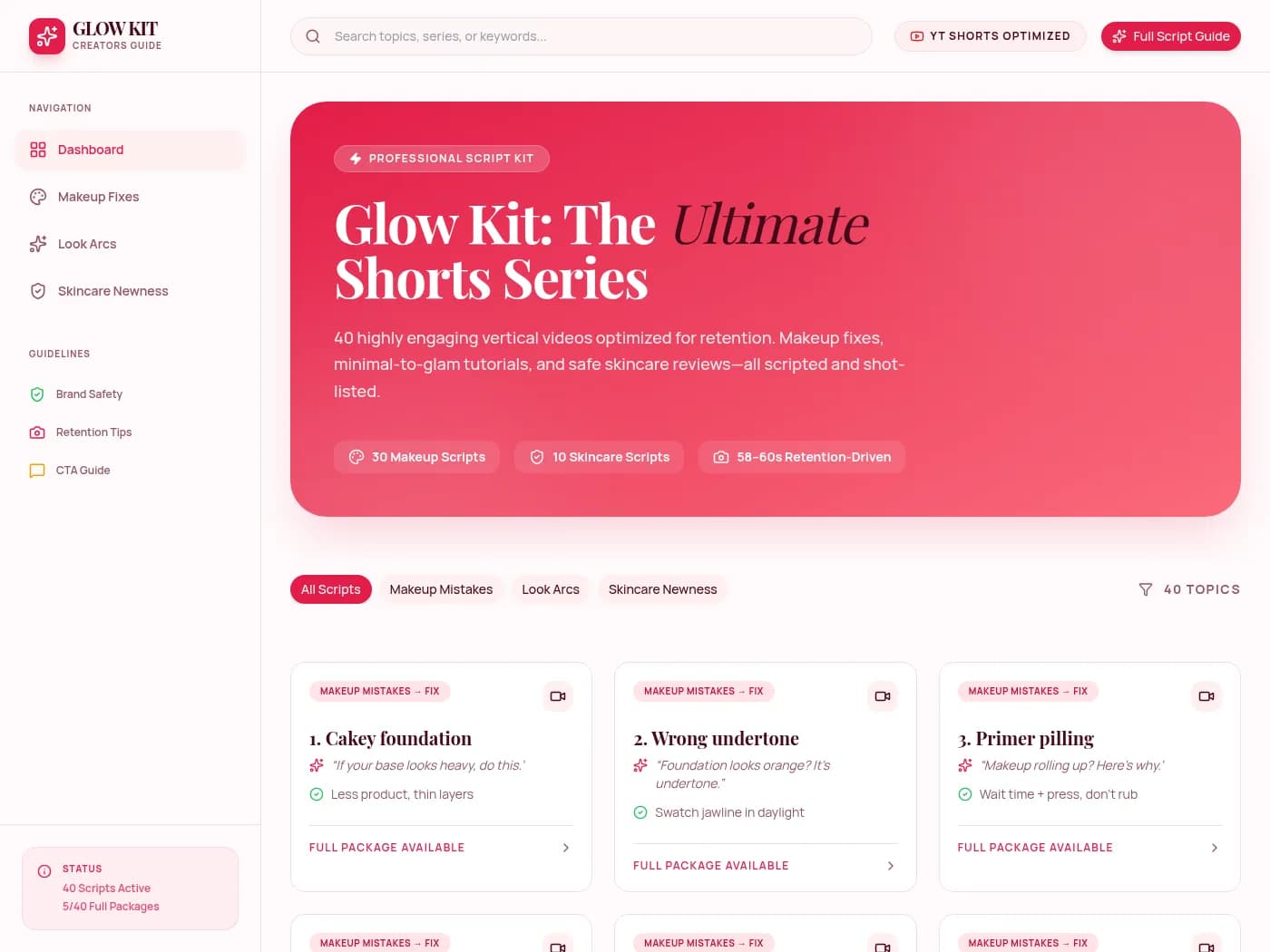 ShortForm Glow Kit