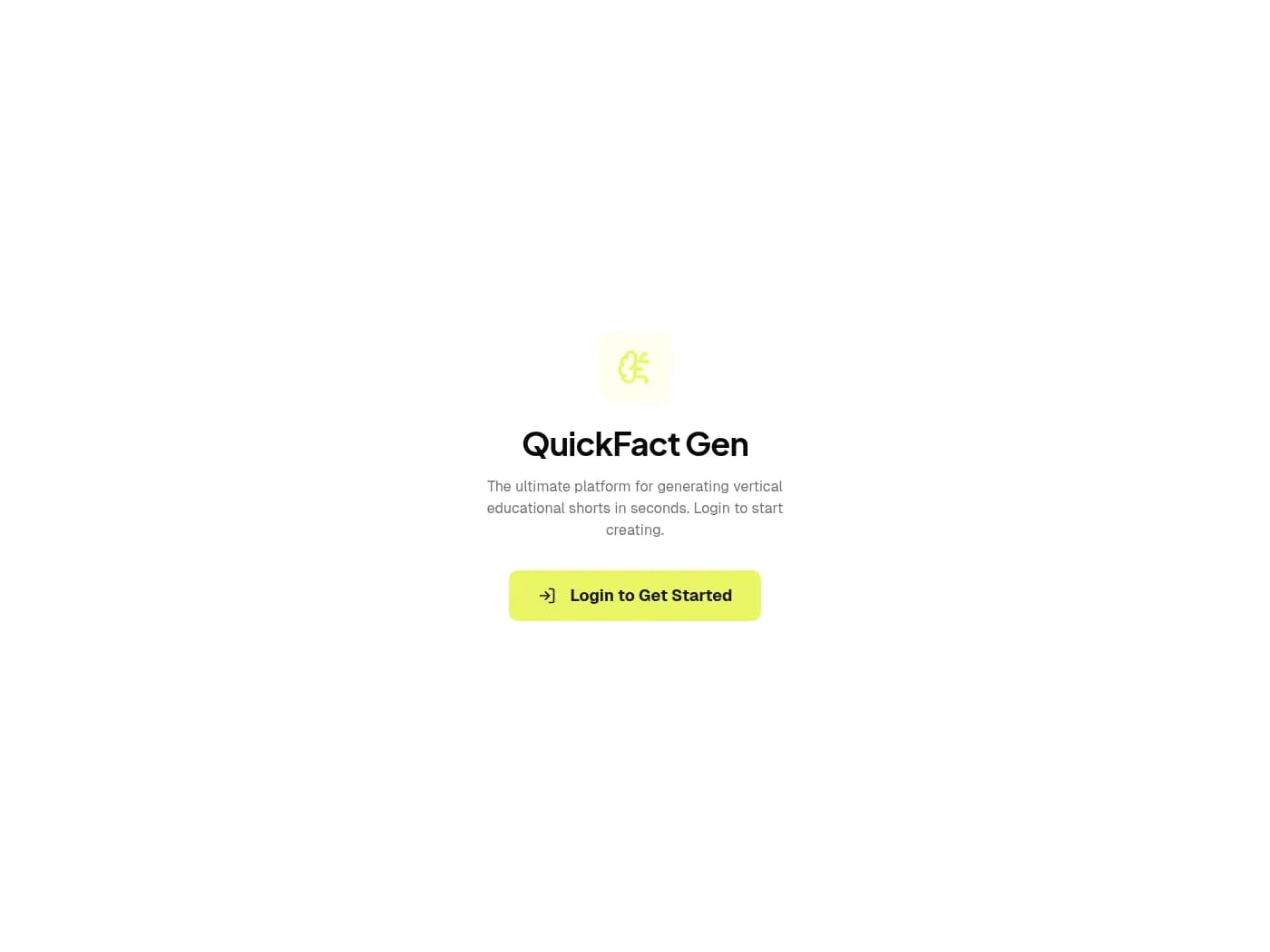 QuickFact Shorts Generator