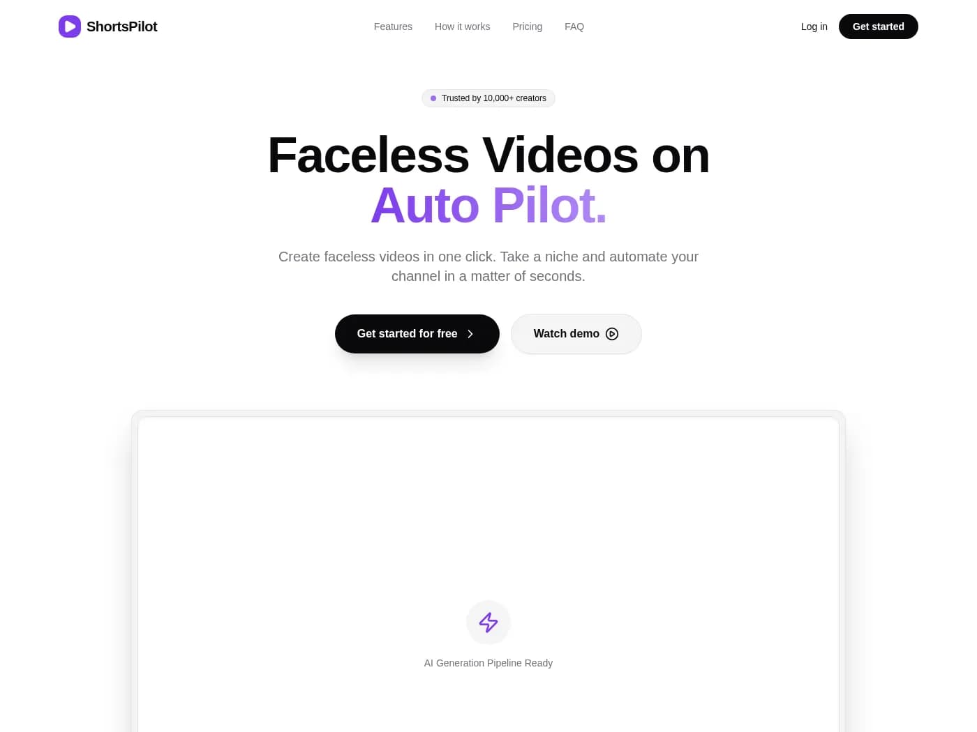 Shorts Pilot AI Clone