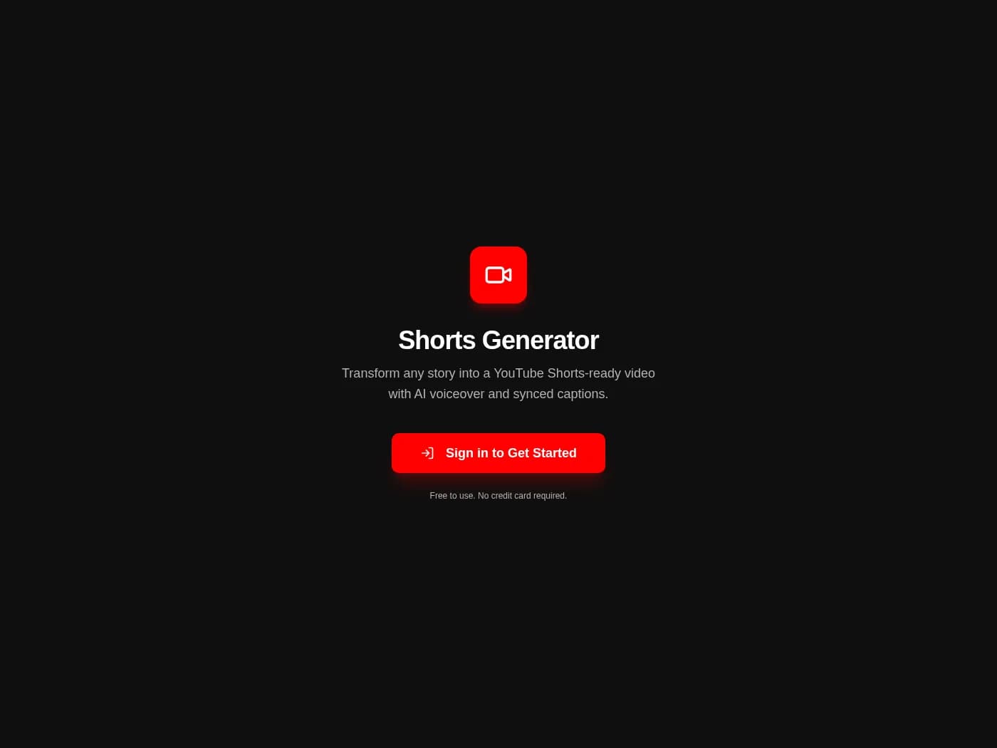 Shorts Story Generator