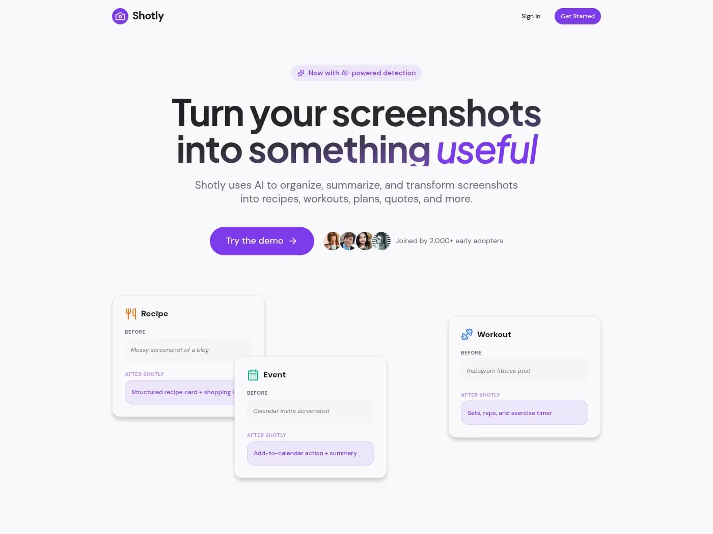Shotly Screenshot Transformer