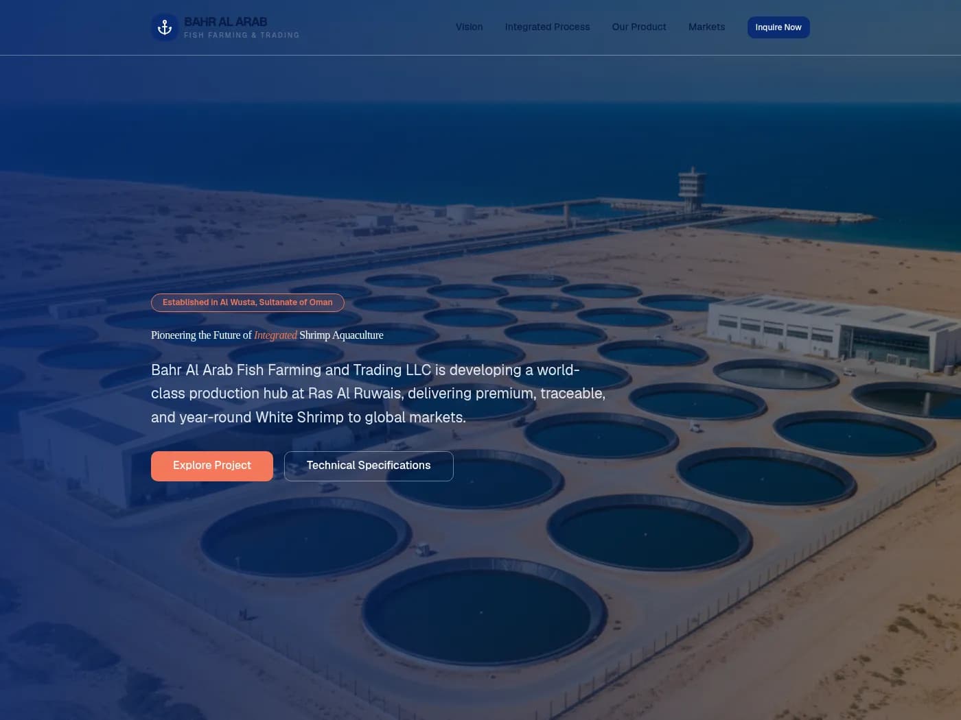 Oman Shrimp Aquaculture