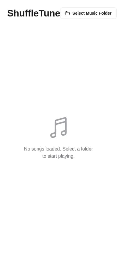 ShuffleTune Player