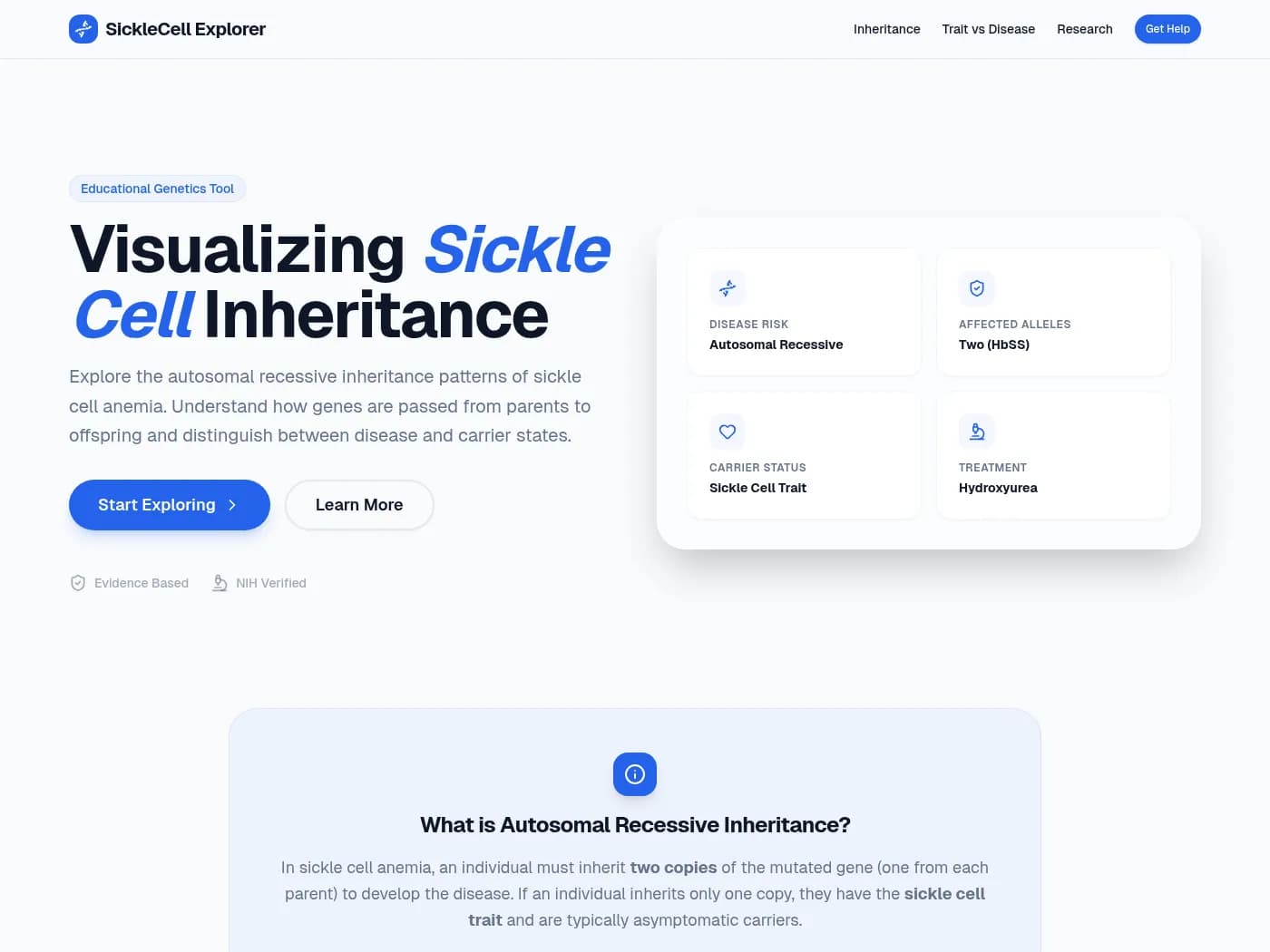 Sickle Cell Inheritance Explorer