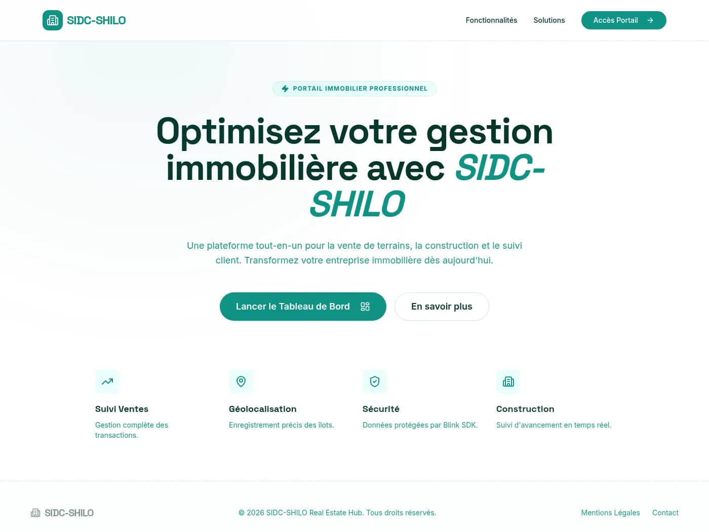 SIDC-SHILO Real Estate Hub