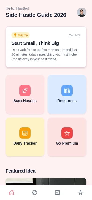 Side Hustle Guide 2026