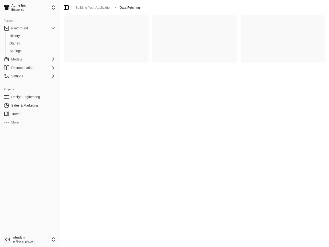 Sidebar UI Kit