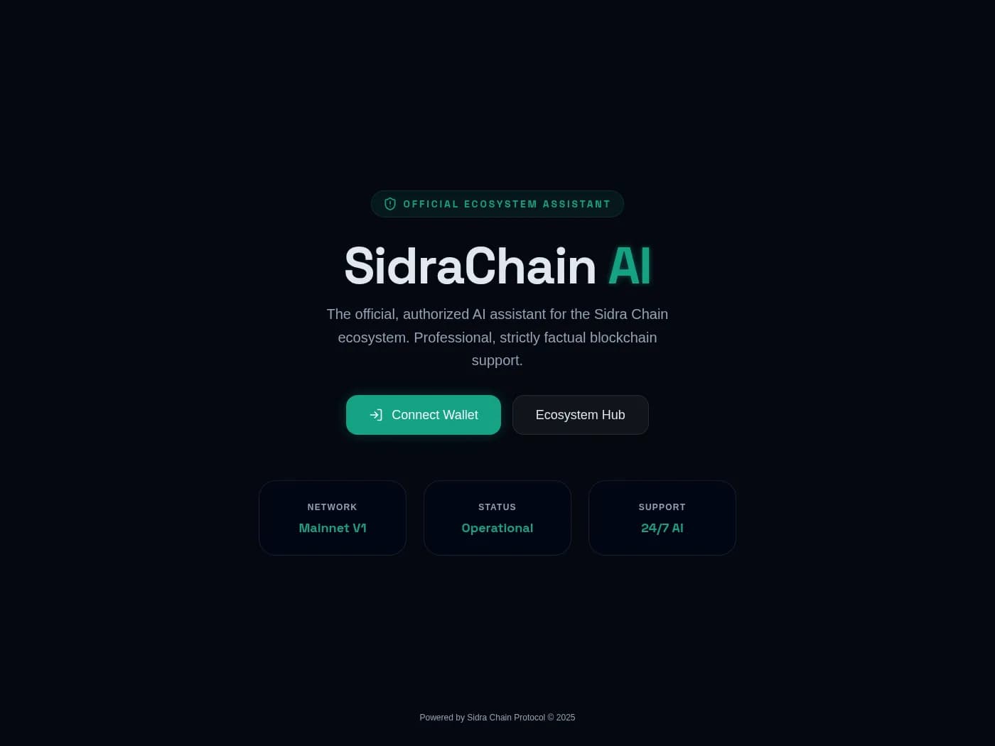 SidraChain Chatbot AI