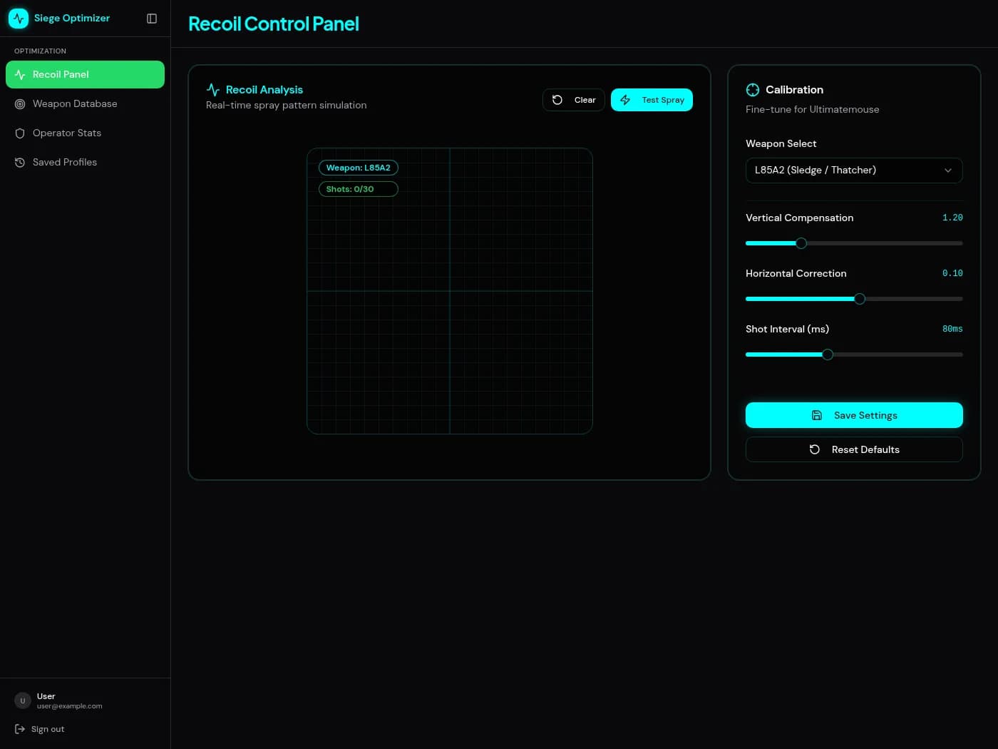Siege Recoil Optimizer