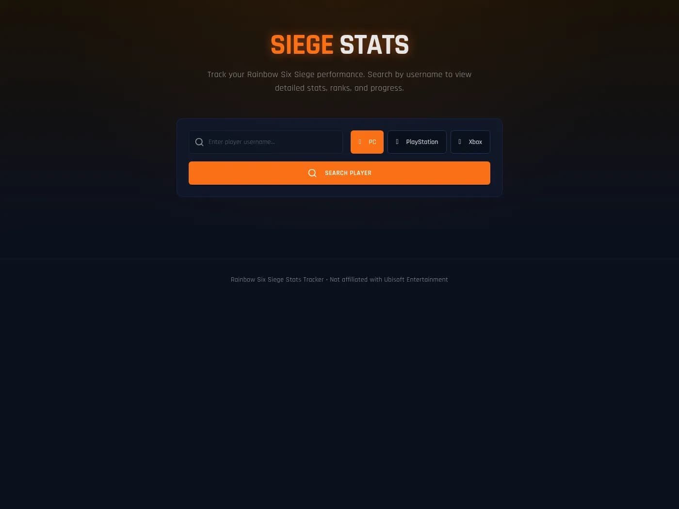 Siege Stats Tracker